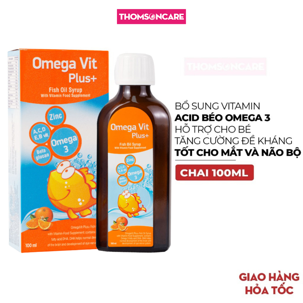 Omega Vit, Omega Vit Plus - giúp bé mắt sáng, bổ não thông minh từ dầu ...