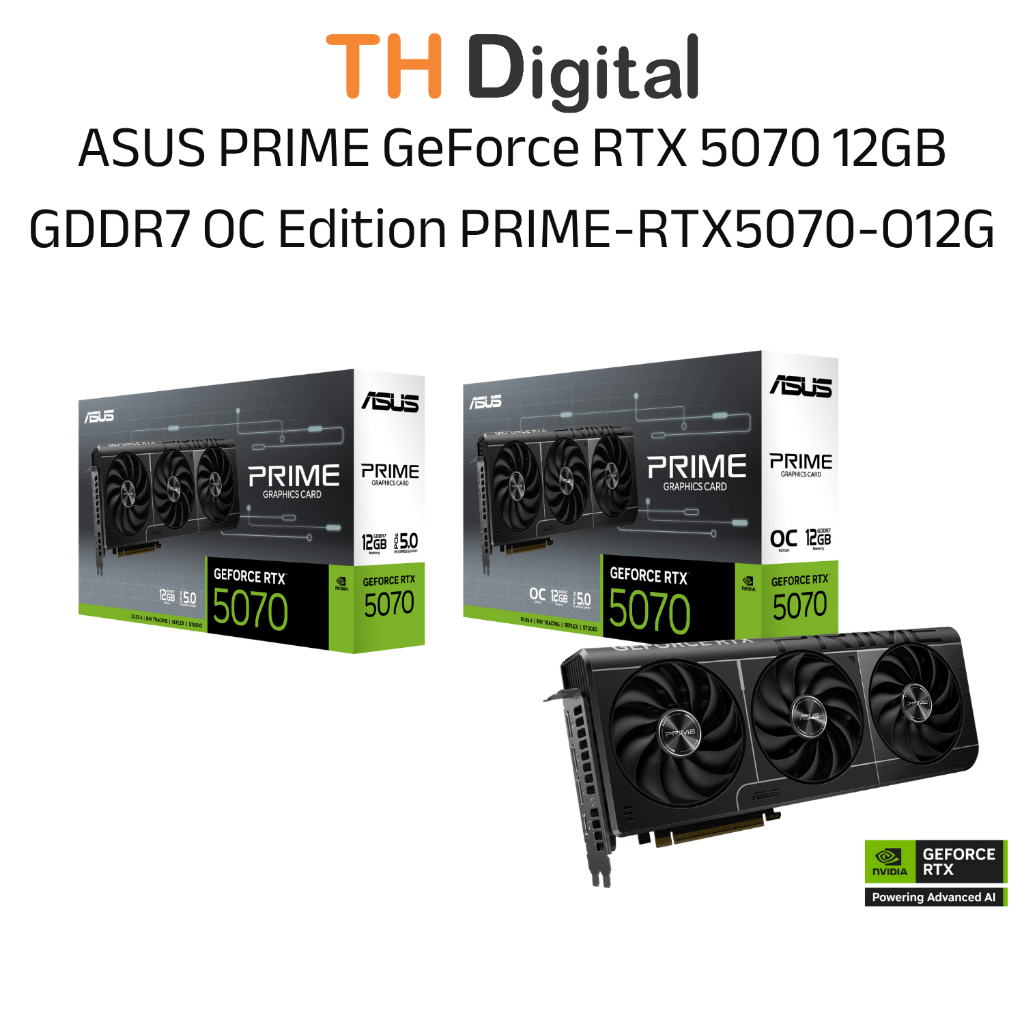 VGA ASUS PRIME GeForce RTX 5070 12GB GDDR7 OC Edition PRIME-RTX5070 ...