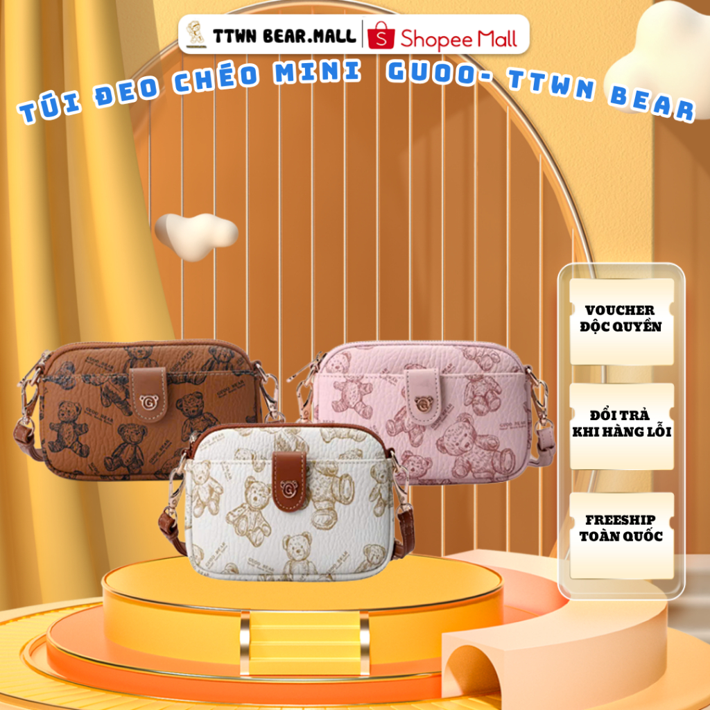 Túi gấu mini TTWN BEAR- GUOO BEAR chính hãng | Shopee Việt Nam