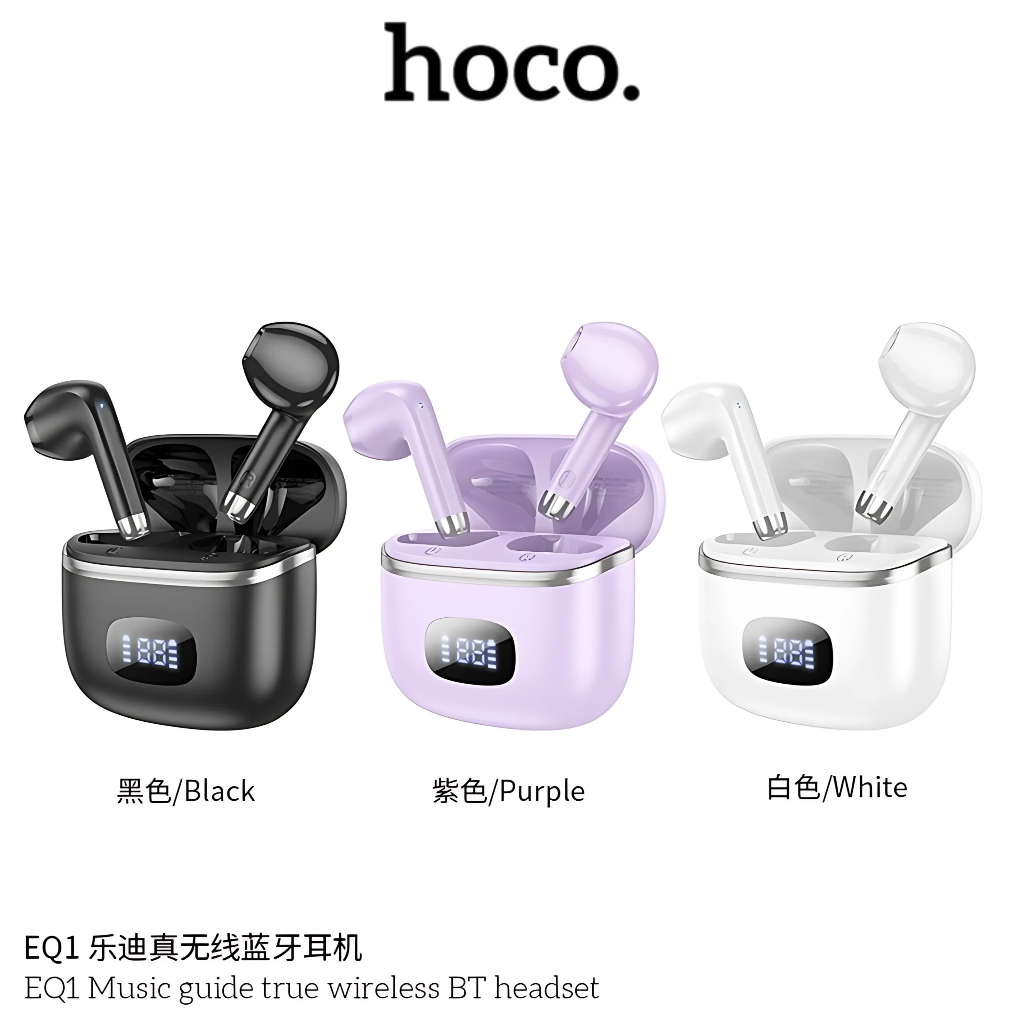 Tai Nghe Bluetooth Hoco EQ1 Âm Thanh Nổi, Có Mic, Đèn Led, Sử Dụng 7H - HOCO Phụ Kiện | Shopee ...