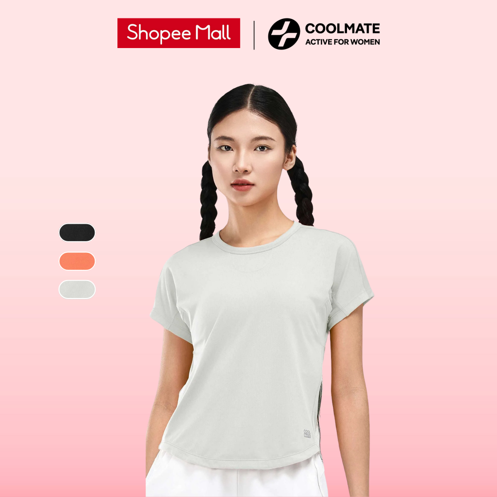 Áo thể thao nữ co giãn Slim Tee co giãn, thoáng mát - Coolmate Active ...