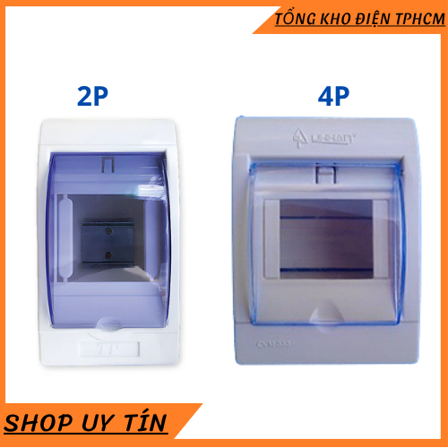 Hộp CB 2P, 4P có nắp che dùng cho CB chống giật, CB 2P. An toàn ...