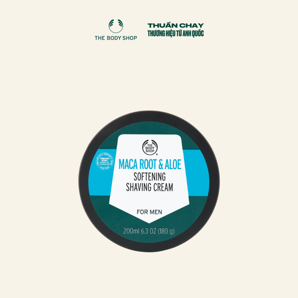 Kem Cạo Râu Maca Root & Aloe Shave Cream 200ml The Body Shop | Shopee ...