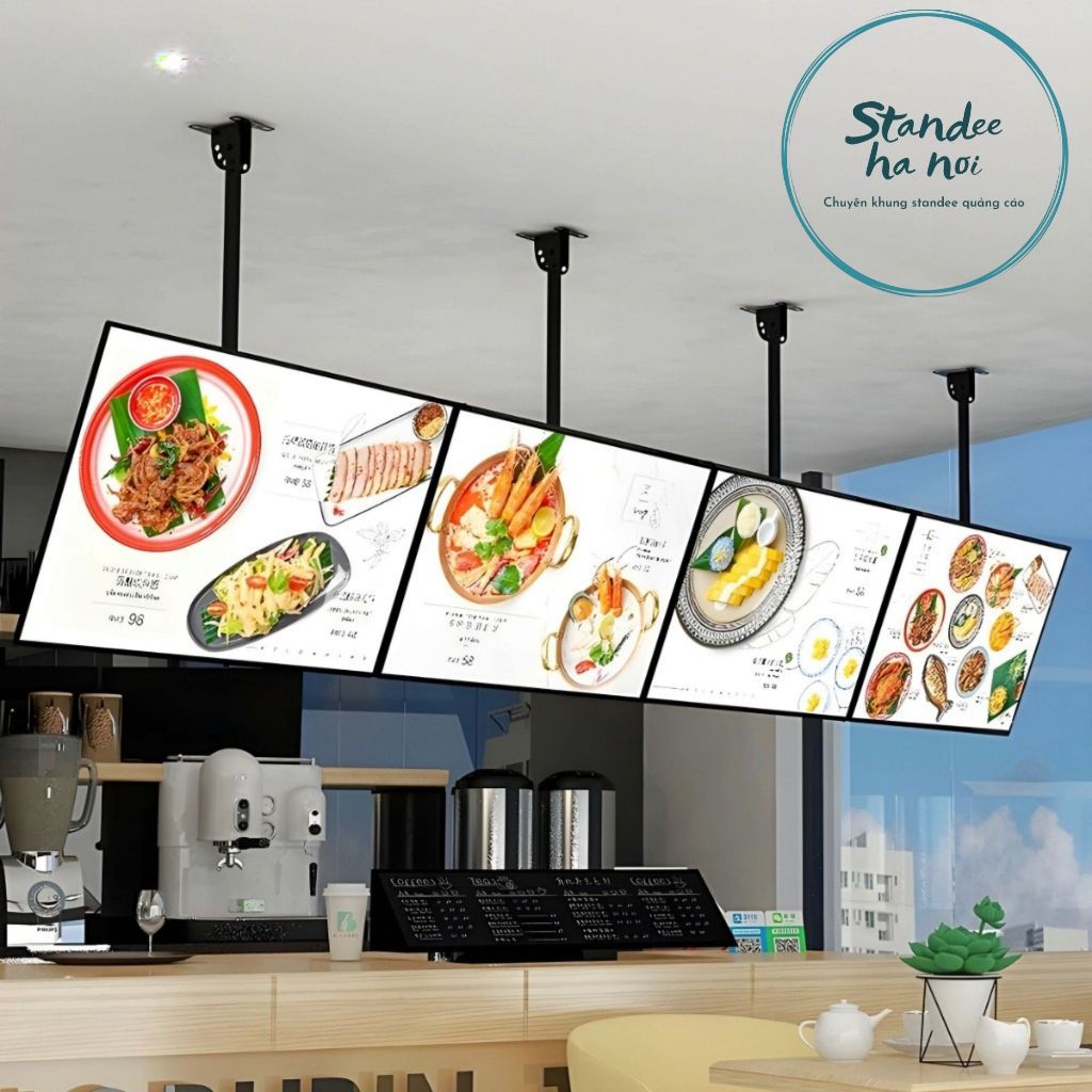 Combo Bảng Led Giá - treo thả trần Menu Led tranh điện quảng cáo ...