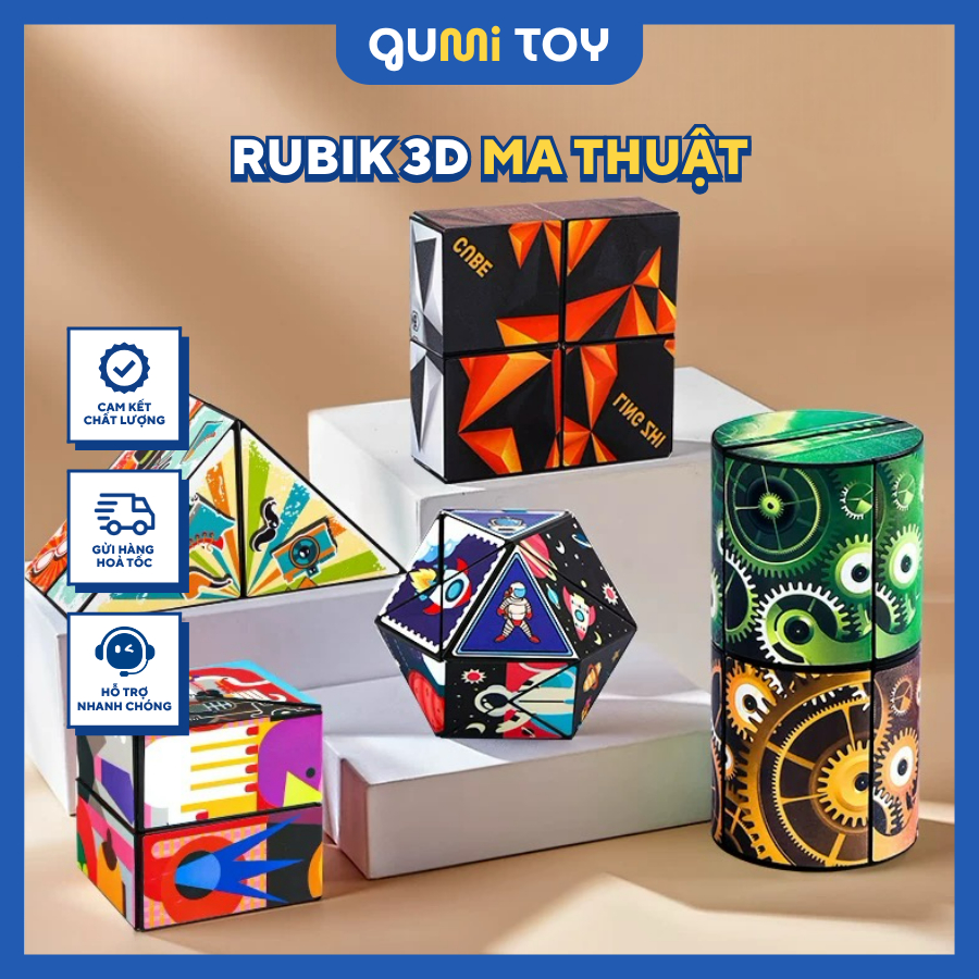 Đồ Chơi KHỐI RUBIK 3D MA THUẬT Thay Đổi Hình Dạng Độc Đáo - Giải Trí ...