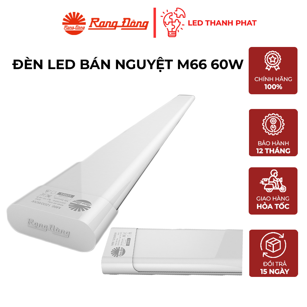 Đèn Led bán Nguyệt M66 1200/60W Rạng đông | Shopee Việt Nam