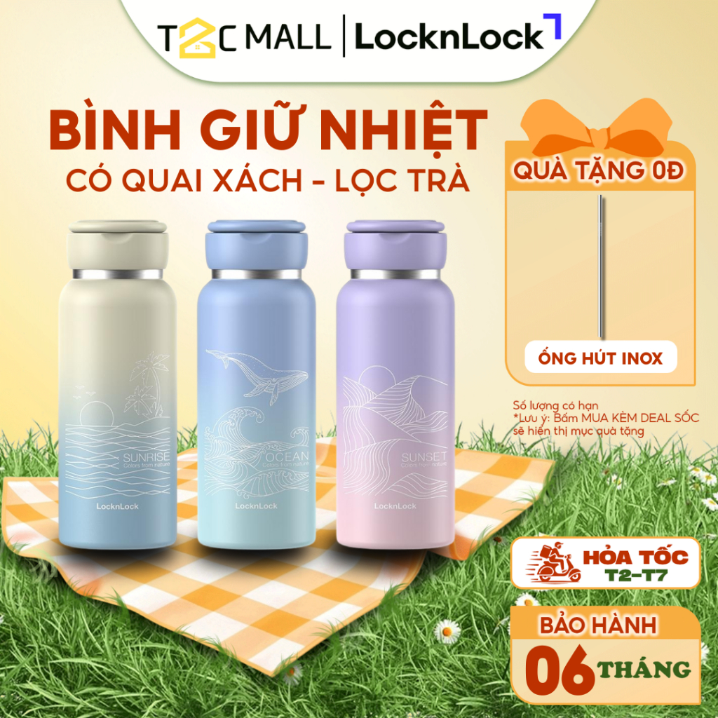 Bình Giữ Nhiệt LocknLock Sling Ring Nature Tumbler Có Quai Xách Cute ...
