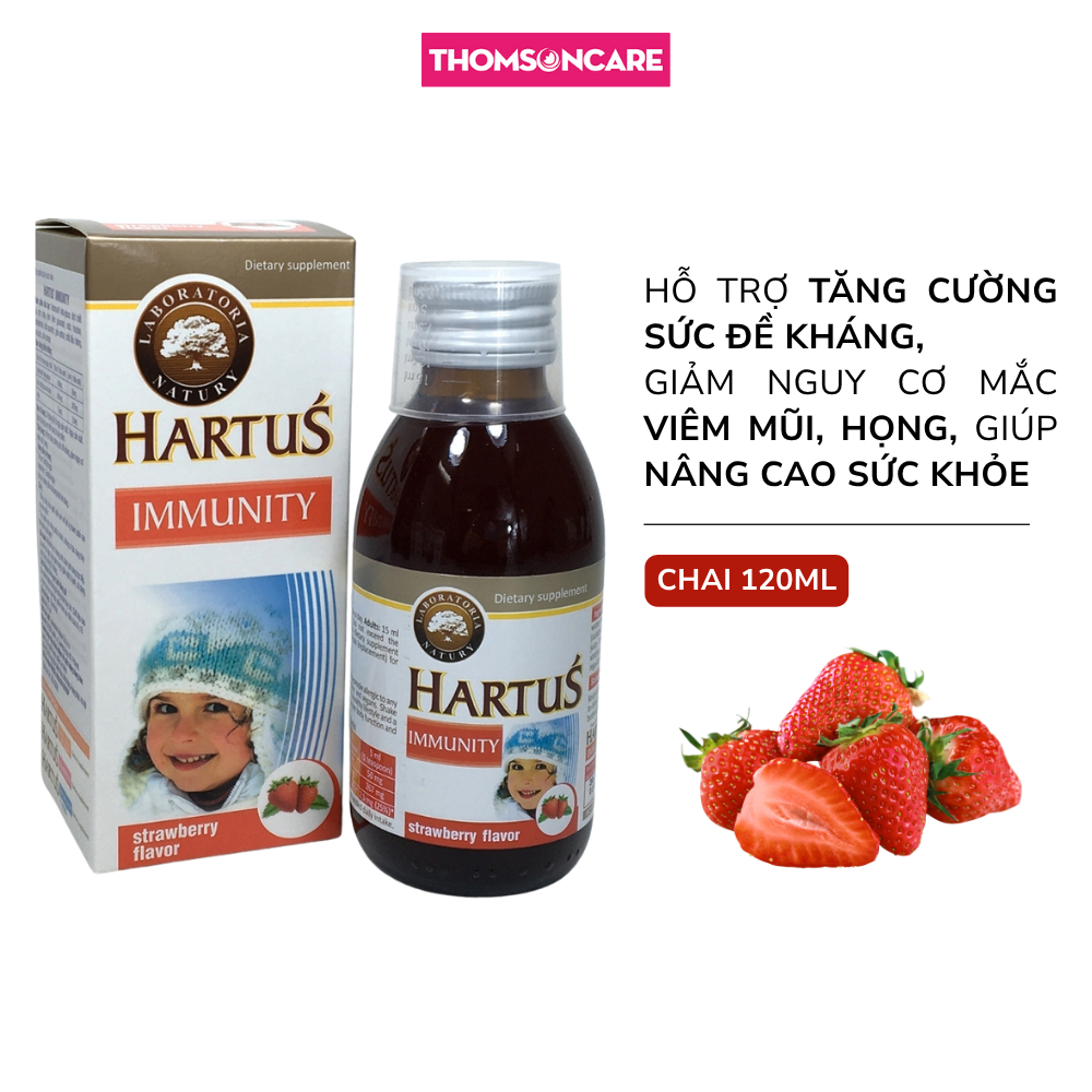 Siro Hartus Immunity 150ml - Giúp tăng sức đề kháng cho bé, hỗ trợ miễn ...