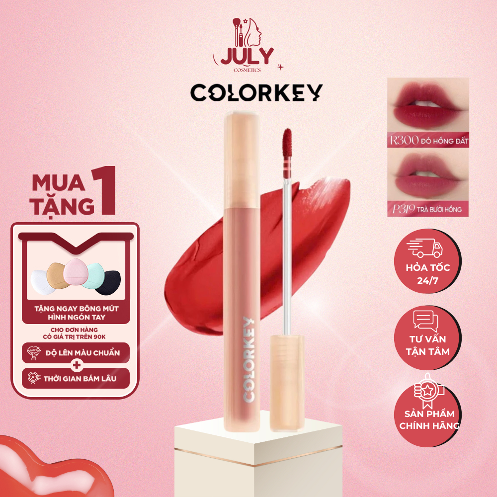 Son Colorkey Watery Tint Không Dính Cốc Siêu Mịn Môi | Shopee Việt Nam