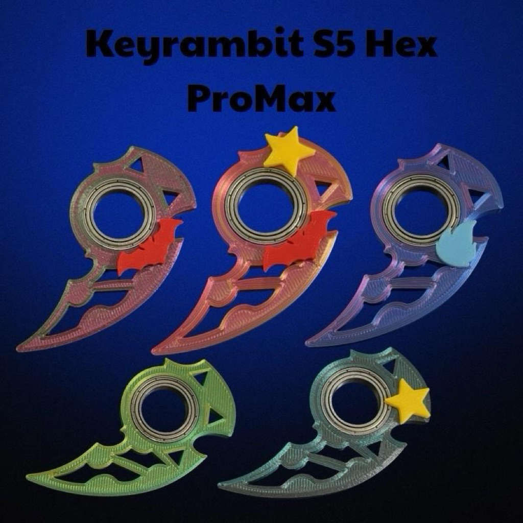 Keyrambit S5 Hex ProMax - Móc Khoá Xoay Tích Hợp Vòng Bi Giúp Giảm ...
