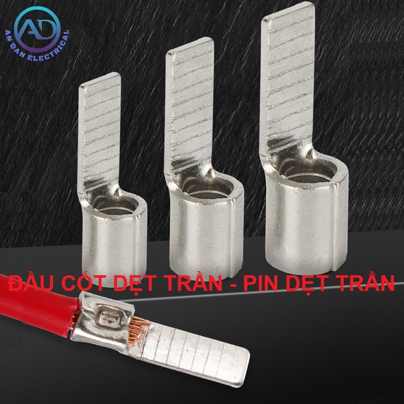 Đầu cốt dẹt trần DBN, cos pin dẹp trần, Cosse kim dẹt trần 1.25-10 1.25 ...