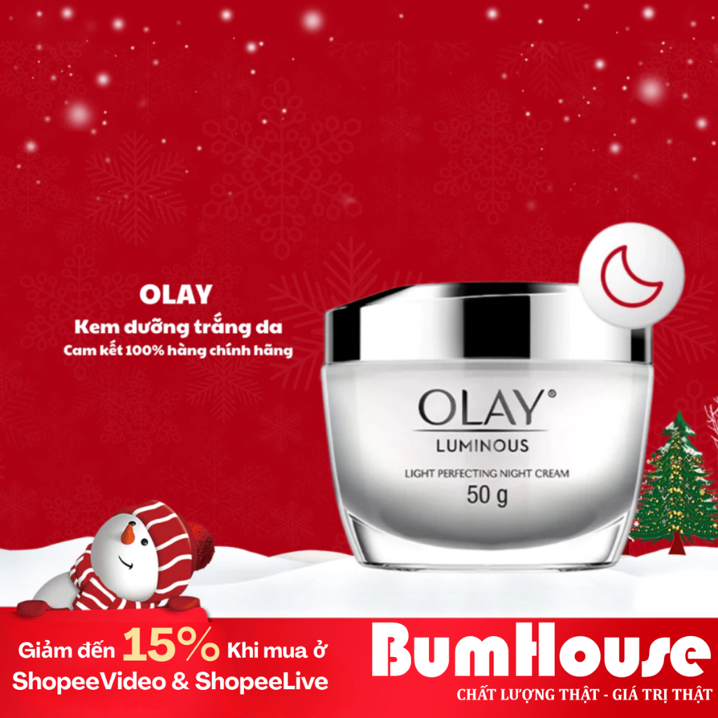 Kem Dưỡng Ẩm OLAY LUMINOUS ban đêm LIGHT PERFECTING NIGHT CREAM 50G | Shopee Việt Nam