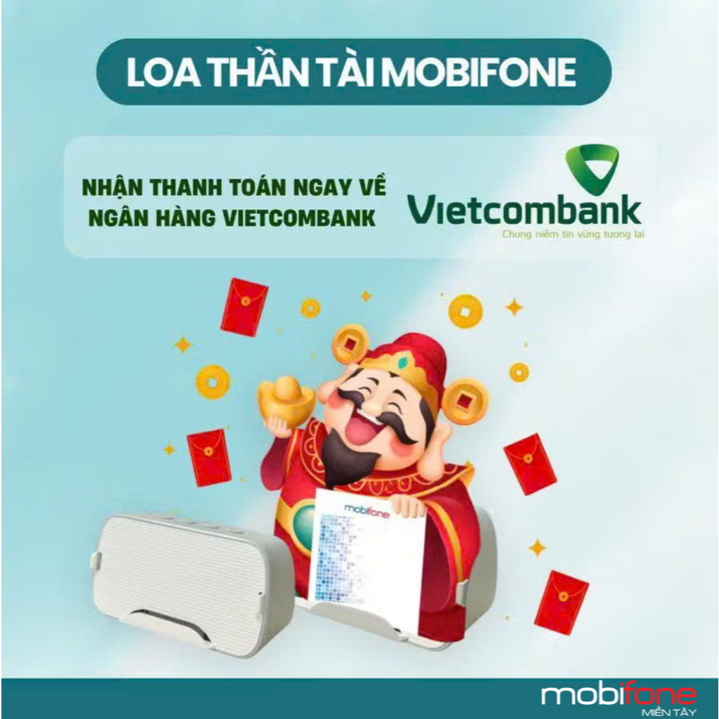 Loa Báo Chuyển Khoản VietcomBank – Loa Thần Tài MobiFone – Kết Nối 4G/WiFi – Chính Hãng | Shopee ...