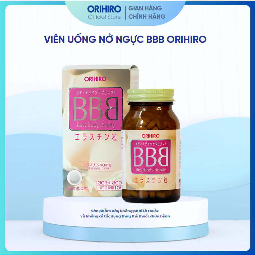 Viên uống BBB ORIHIRO Best Beauty Body tăng kích thước và săn chắc ngực ...