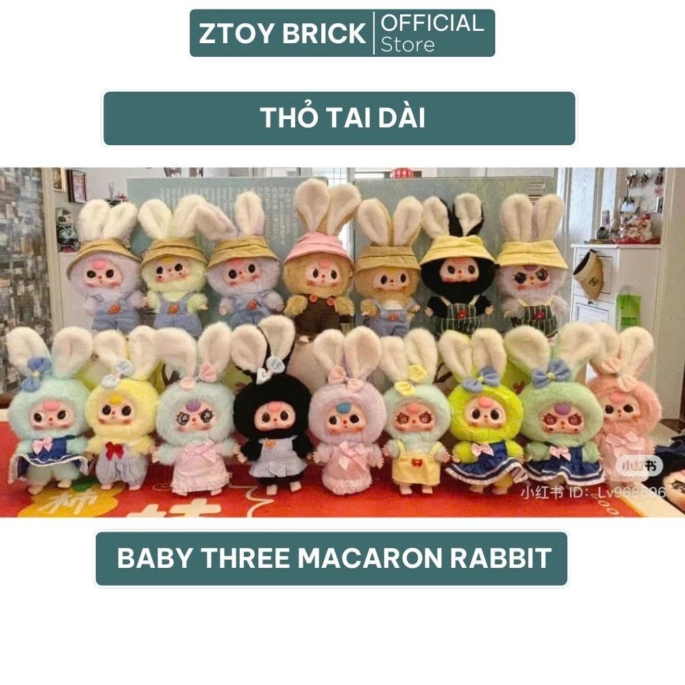 BABY THREE MACARON RABBIT - Hộp mù THỎ MACARON ngẫu nhiên Baby Three ...