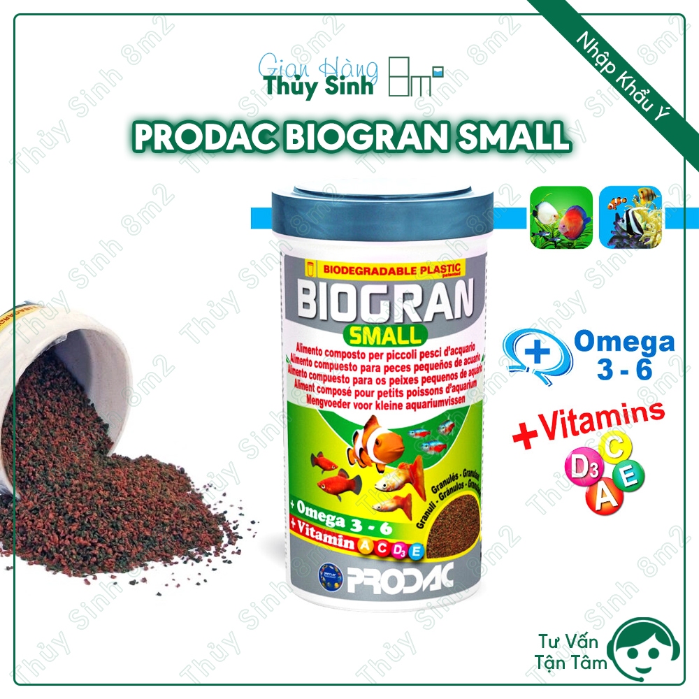 Thức Ăn Cá PRODAC Biogran Small | Cám Nhuyễn Cho Cá Thủy Sinh | 8m2 ...