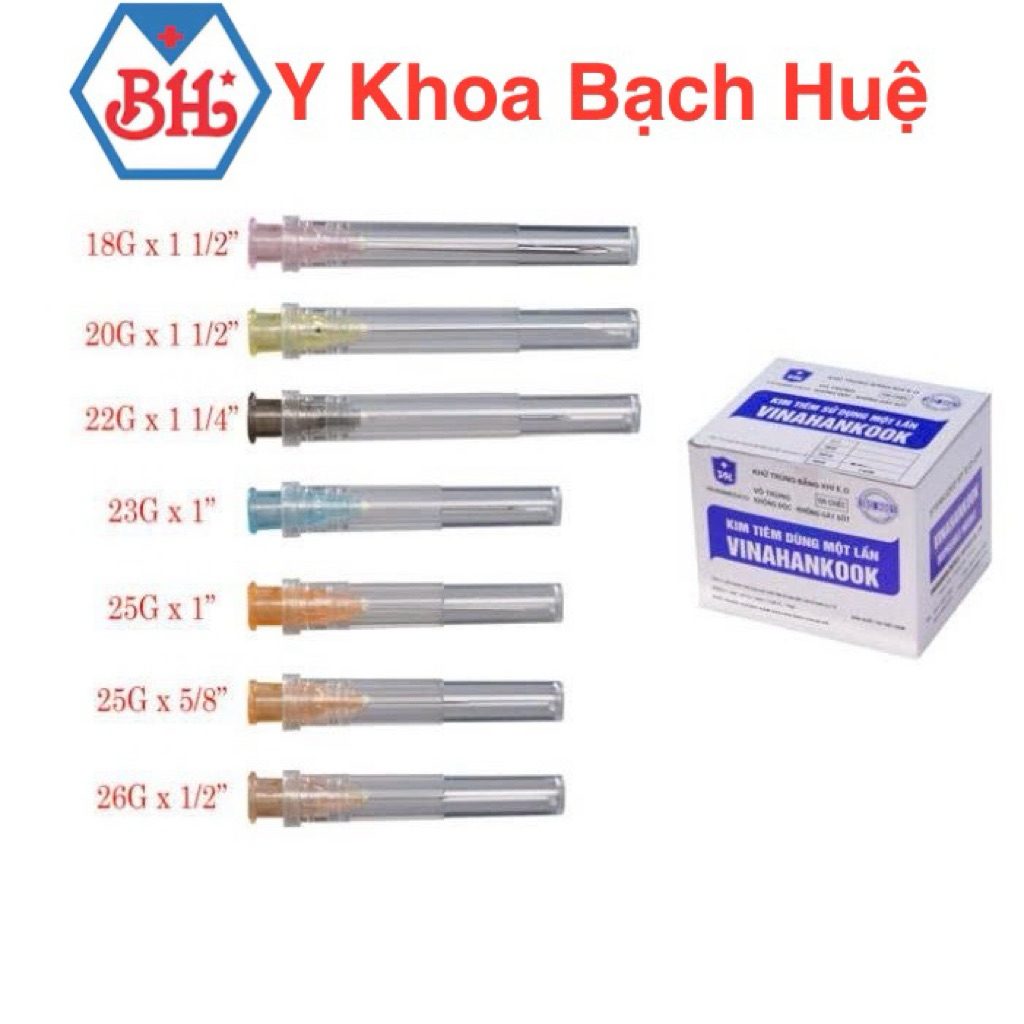 * Combo 5 Hộp Đầu kim Vinahankook (18G, 20G, 22G, 23G, 25G, 26G) (100 cái/ 1 hộp) | Shopee Việt Nam