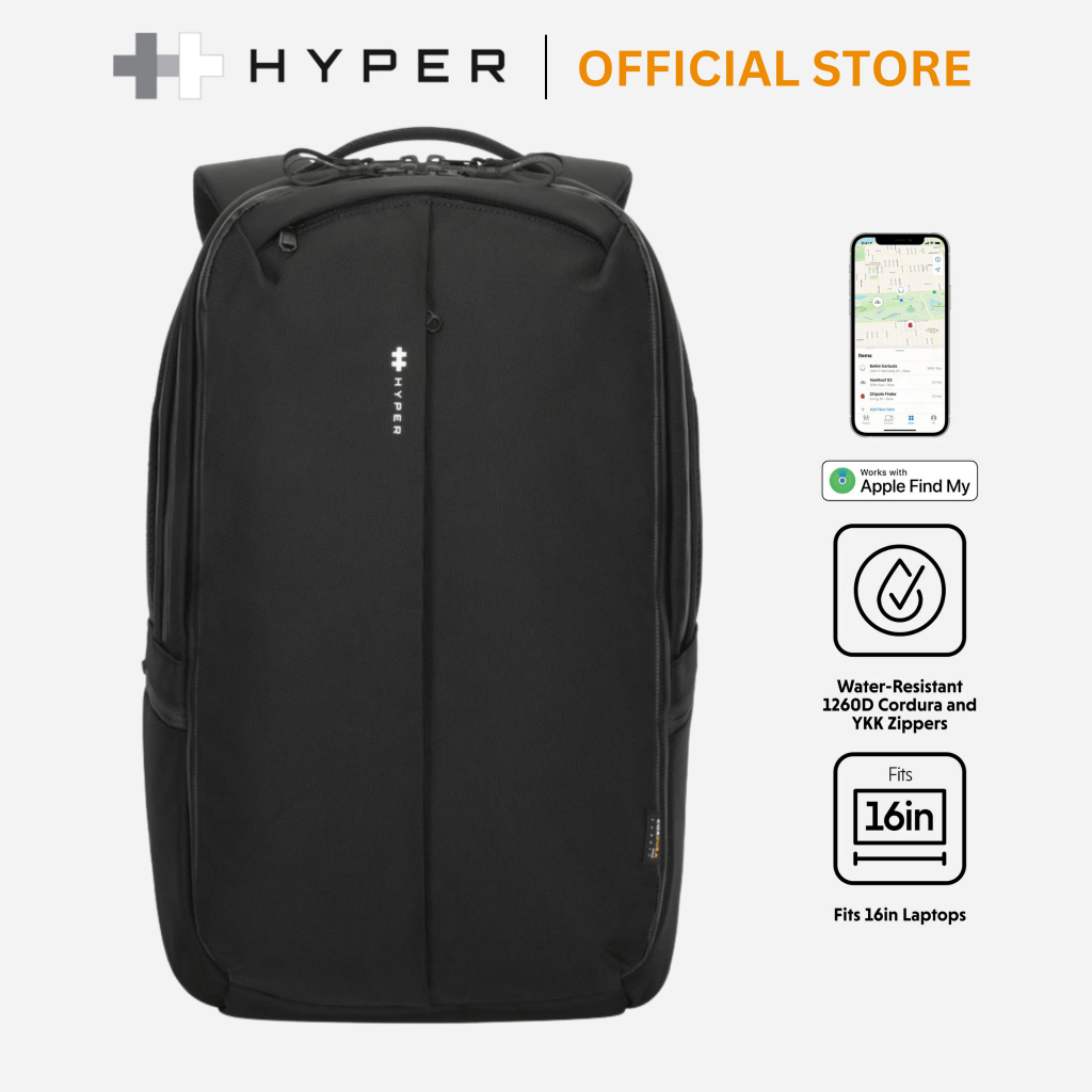Balo công nghệ HyperPack Pro có Find My, hệ thống sạc, kháng nước tốt, chống trộm, chính hãng ...