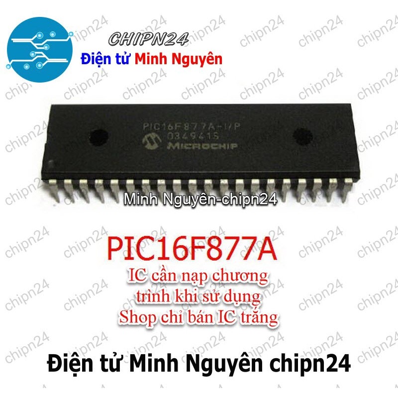 [1 con] (DIP) IC PIC16F877A-I/P DIP-40 (PIC 16F877A-I/P PIC16F877A) | Shopee Việt Nam