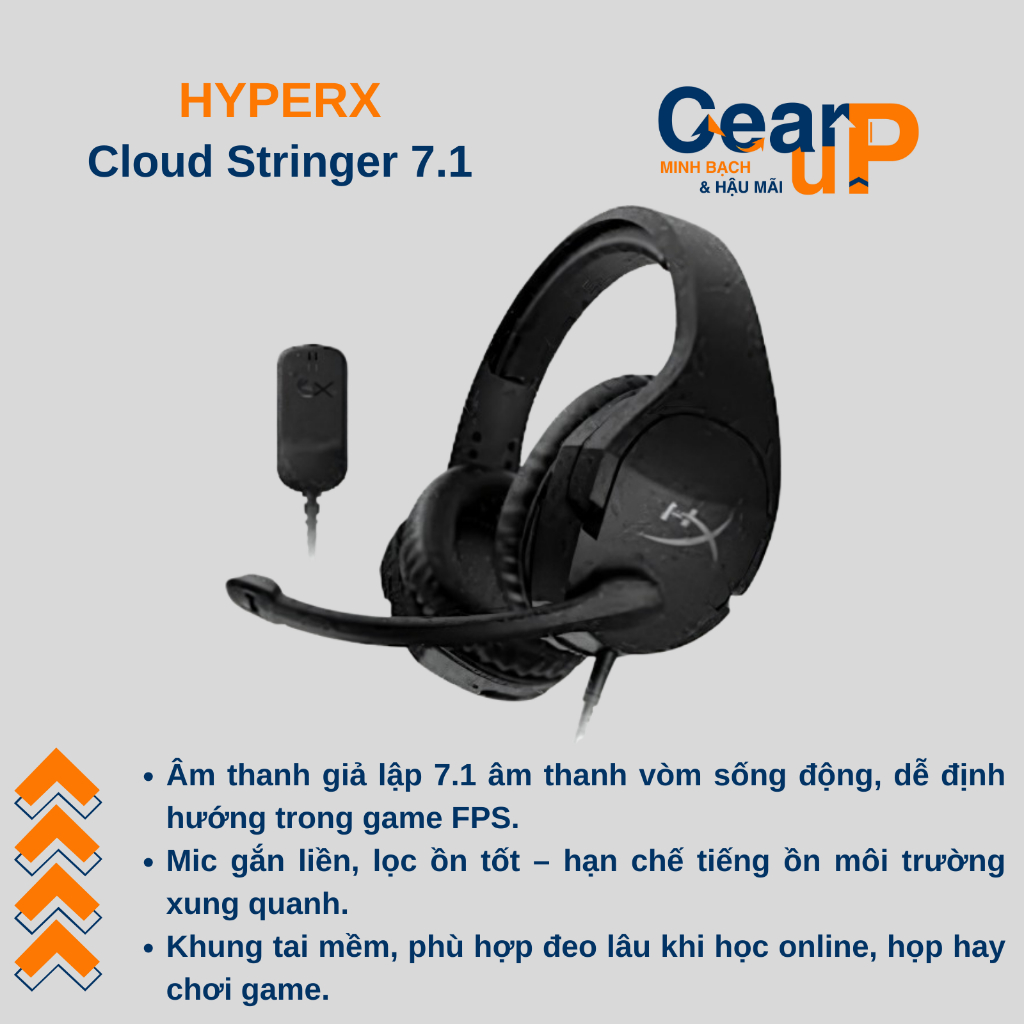Tai nghe chơi game có dây HyperX Cloud Stinger 7.1 | Shopee Việt Nam