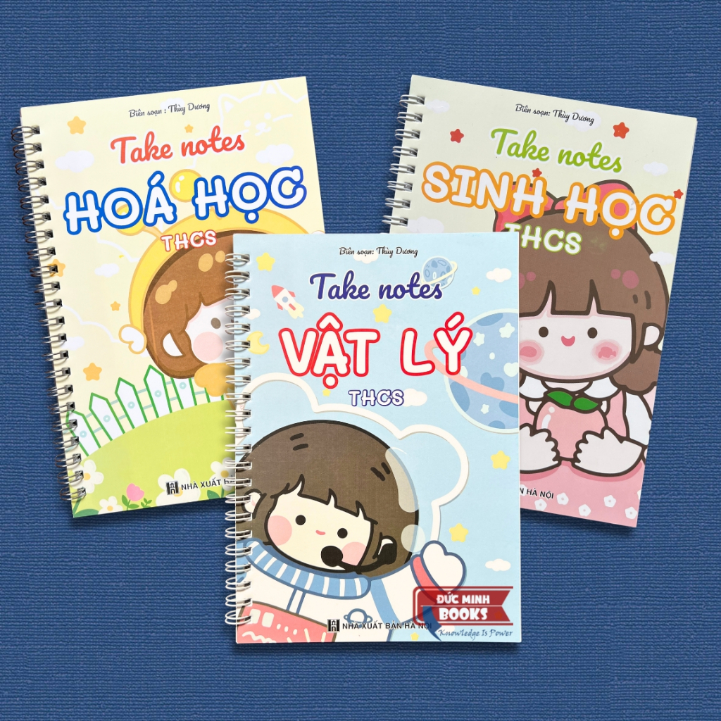 Sổ tay Take Note 3 môn Lý Hóa Sinh cấp 2 – Tóm tắt kiến thức THCS lớp 6 ...