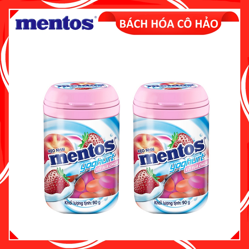 COMBO 2 HỘP KẸO NHAI SỮA CHUA MENTOS 90 GRAM | Shopee Việt Nam