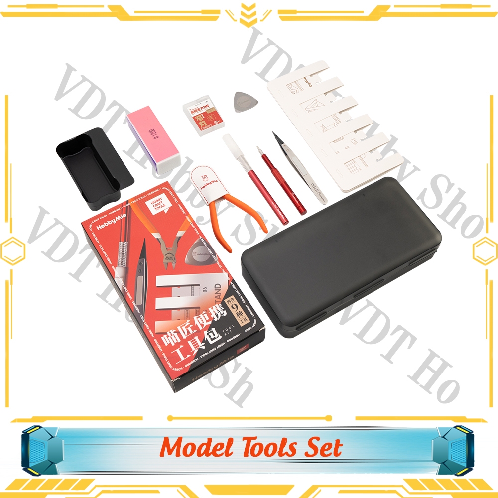 Hobby Mio: Bộ Model Tools Set 9in1 dùng cho lắp ráp mô hình | Shopee Việt Nam