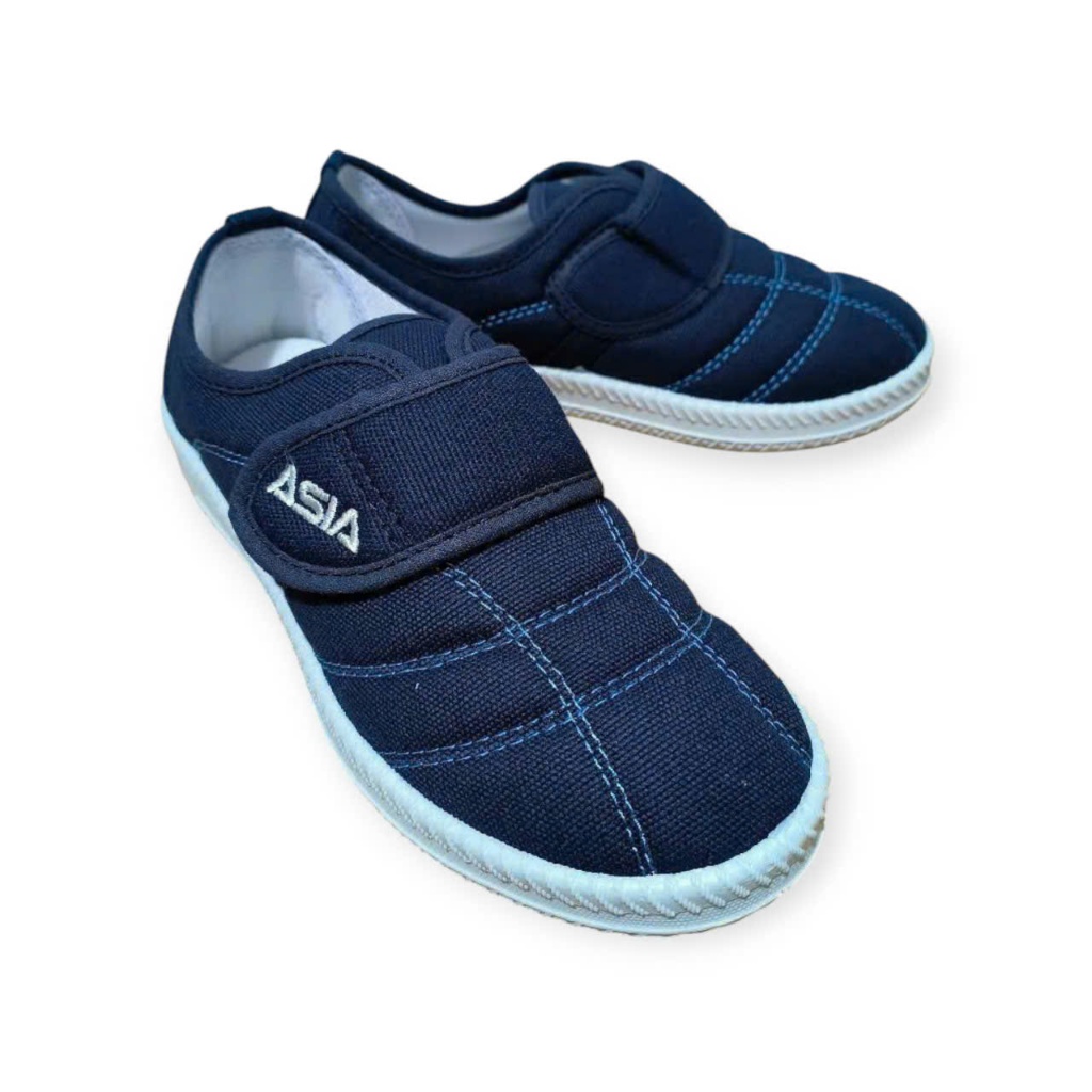 Giày Bata Asia M09 xé dán thể dục thể thao bảo hộ lao động máu xanh đen ...