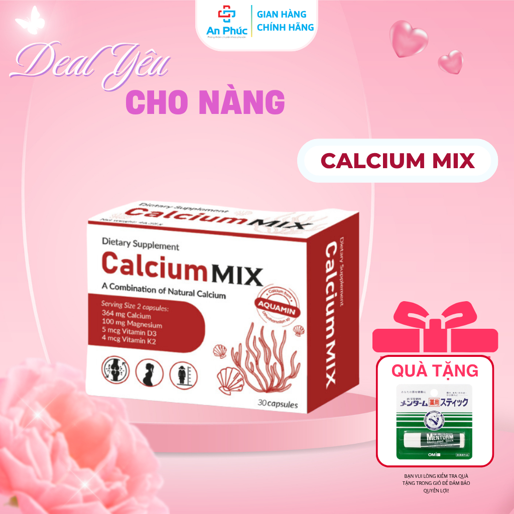 Canxi Hữu Cơ CALCIUM MIX - Bổ Sung Canxi, D3K2 Và Các Khoáng Chất Tốt ...