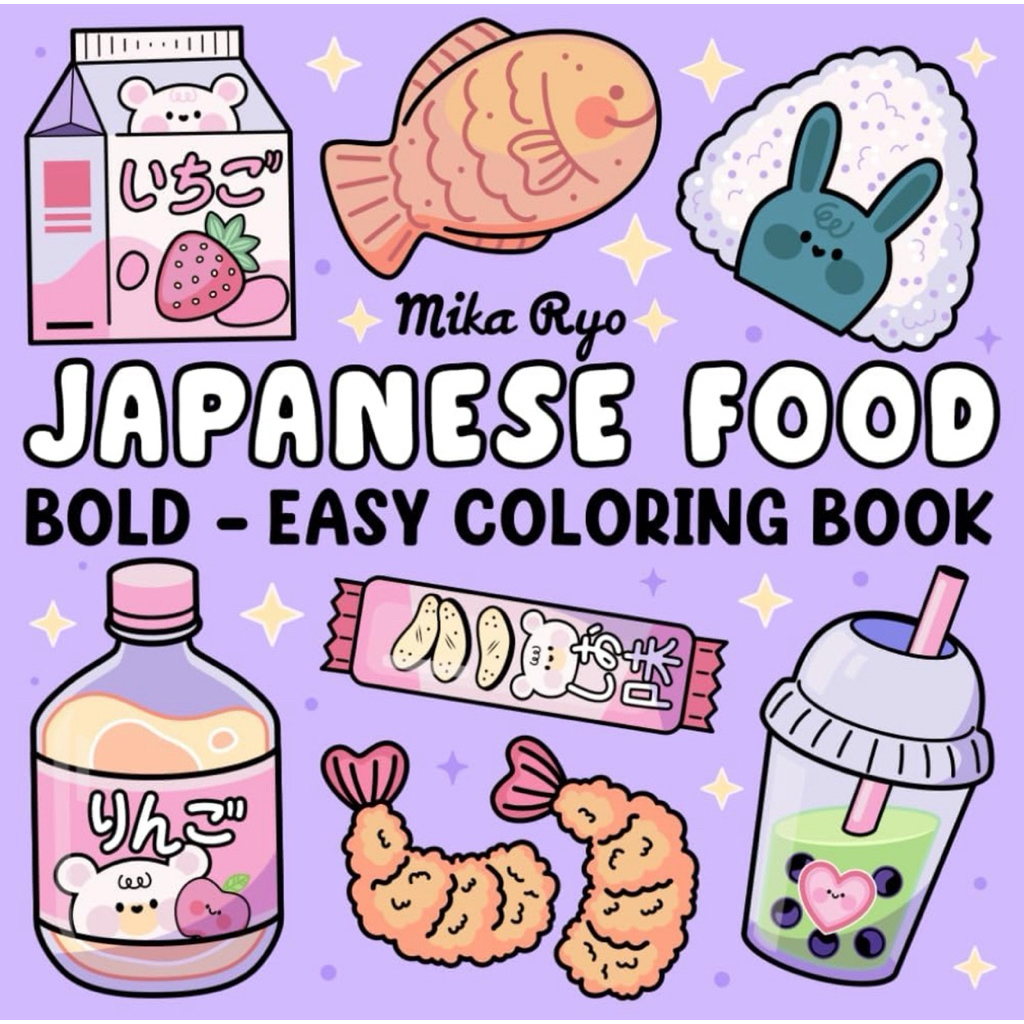 Tranh tô màu Japanese Food by Mika Ryo (Chính hãng) | Shopee Việt Nam