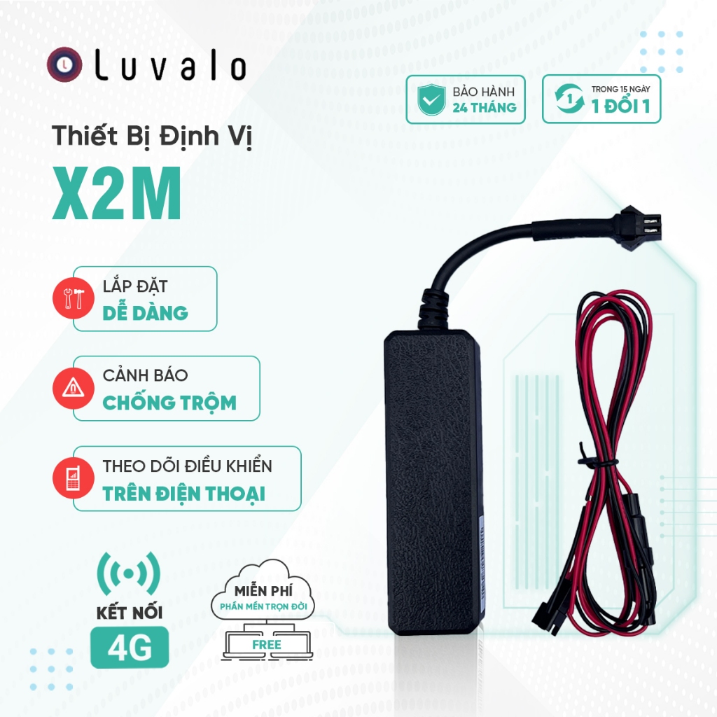 Định Vị Xe Máy Ô Tô Gps X2M 4G Mini Độ Chính Xác Cao Giám Sát Thời Gian ...