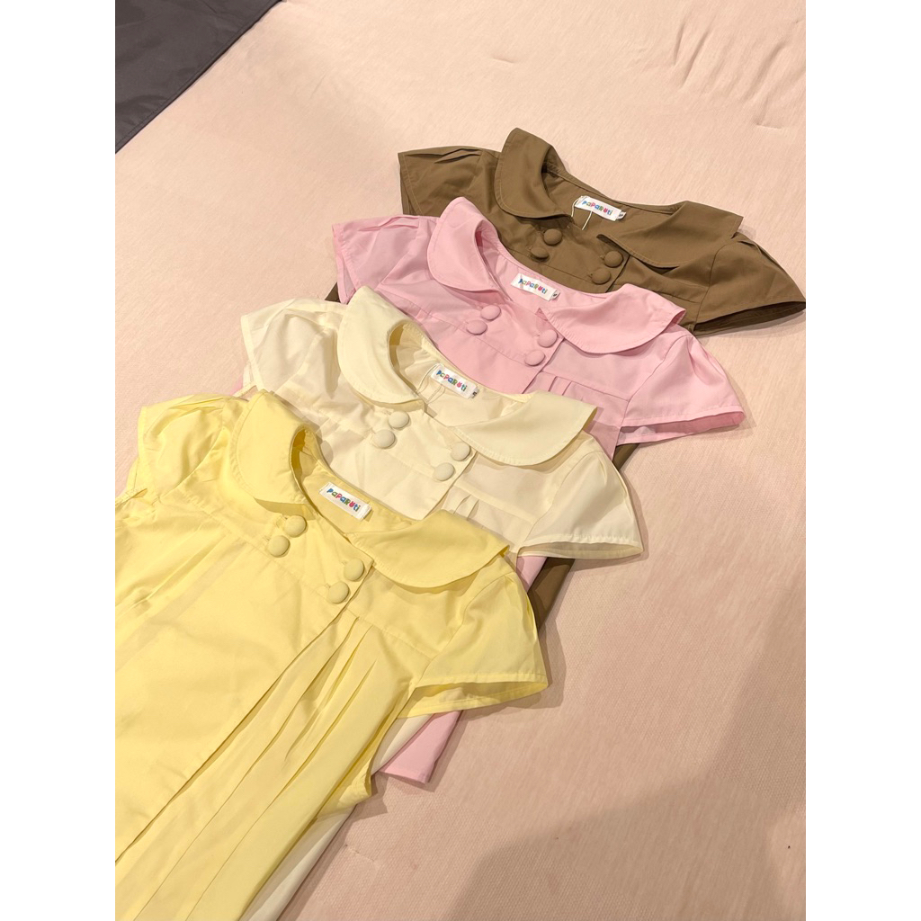 Kiri top - Áo sơ mi dáng tiểu thư phối nút - Paparoti.sg | Shopee Việt Nam