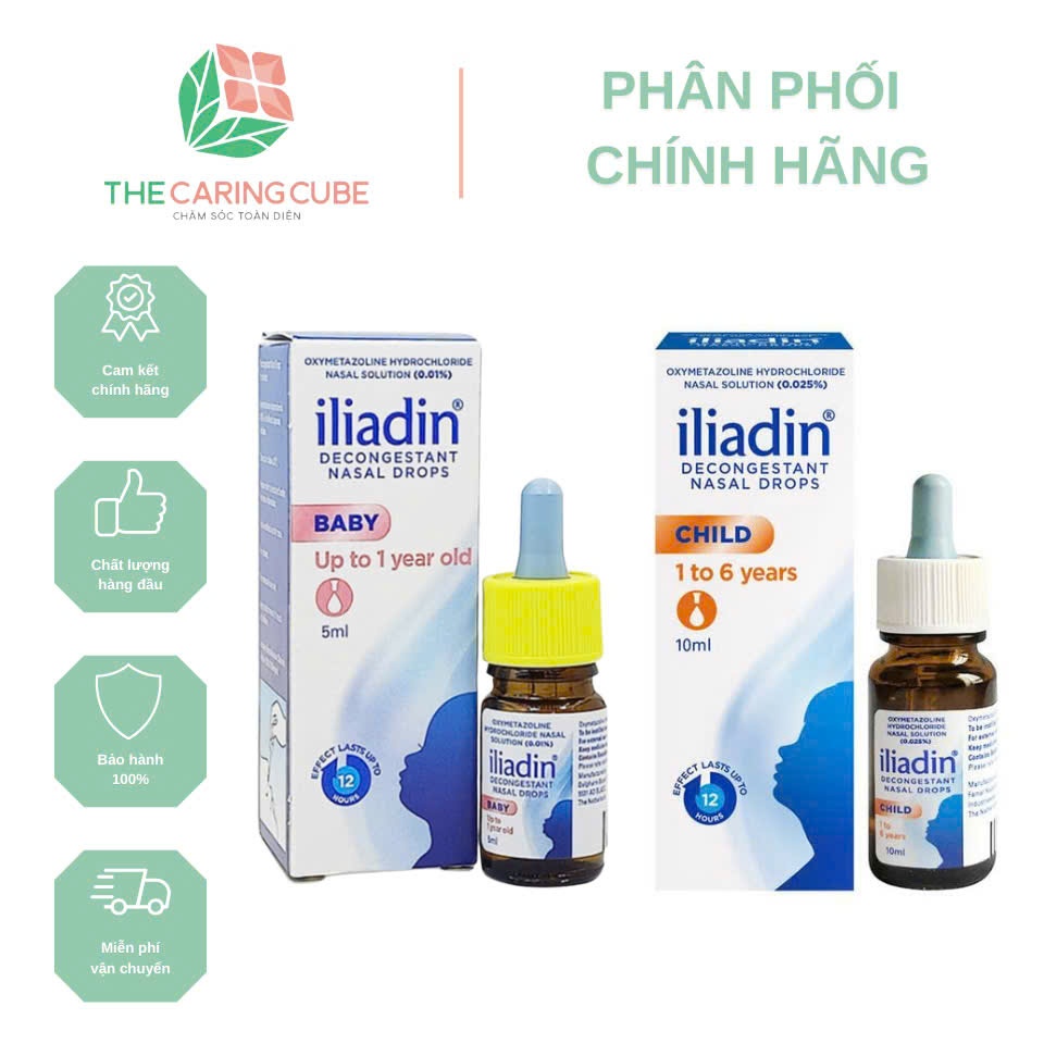 Nhỏ mũi iliadin cho bé (Hàng chính hãng) _ The Caring Cube | Shopee ...