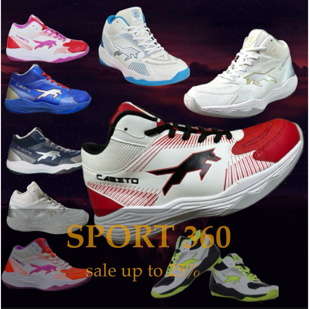 Giày bóng chuyền VHD Cabeto Sói Đầu Đàn cày sân bê tông không đau gối ...