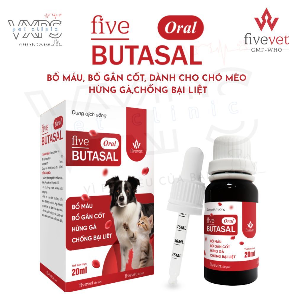 Five-Butasal 20ml – Bổ Máu Cho Chó Mèo Gà Chim Cảnh | Shopee Việt Nam