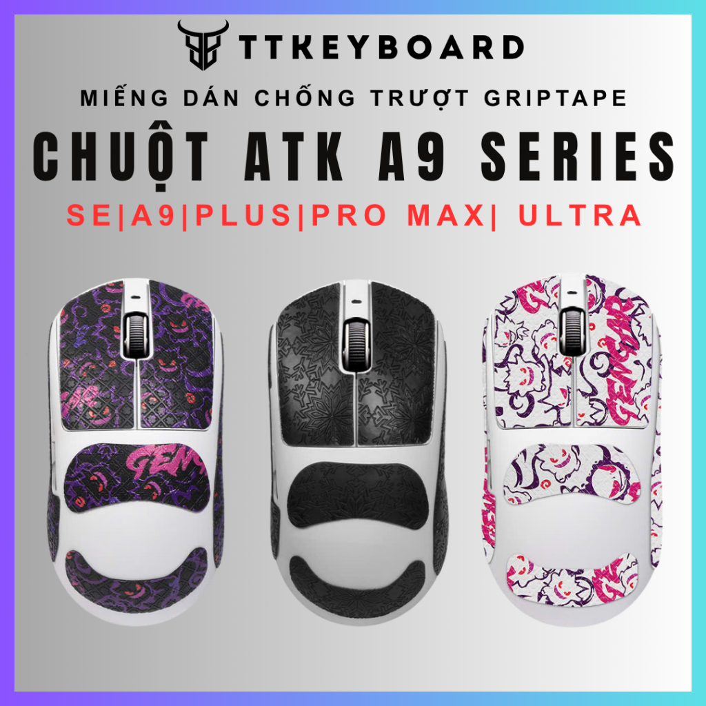 [Hỏa Tốc] Miếng Dán Chống Trượt | Grip Tape Chống Trượt Cho Chuột ATK A9 SE/A9/PLUS/PROMAX/ULTRA ...