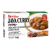 JAVA CURRY 1kg - cay vùa – viên xốt cà ri Nhật Bản - House Foods - 50 ...