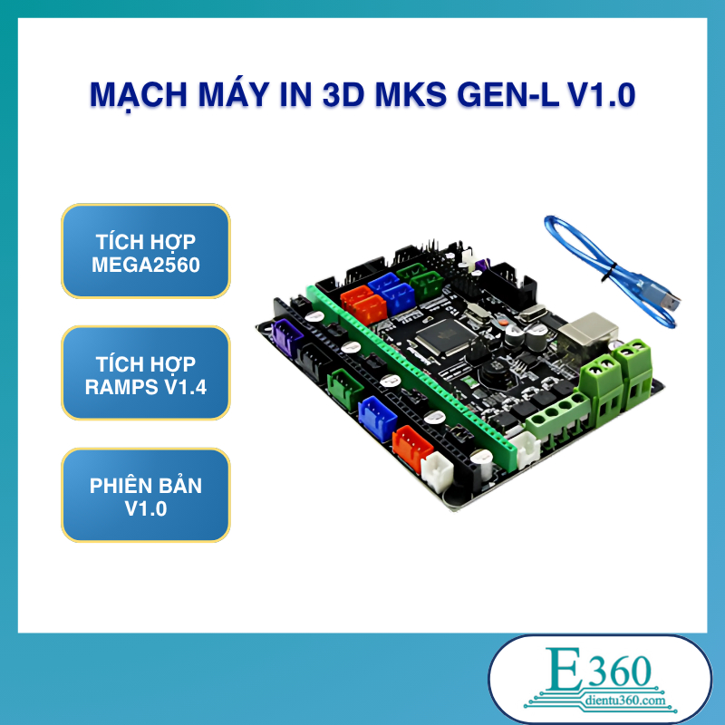 Mạch Máy In 3D MKS GEN-L V1.0 – Hiệu Suất Cao, Tương Thích Marlin ...