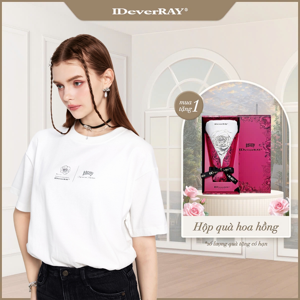 [IDeverRAY] [HỘP HOA HỒNG] Áo thun unisex chính hãng IDeverRAY ...