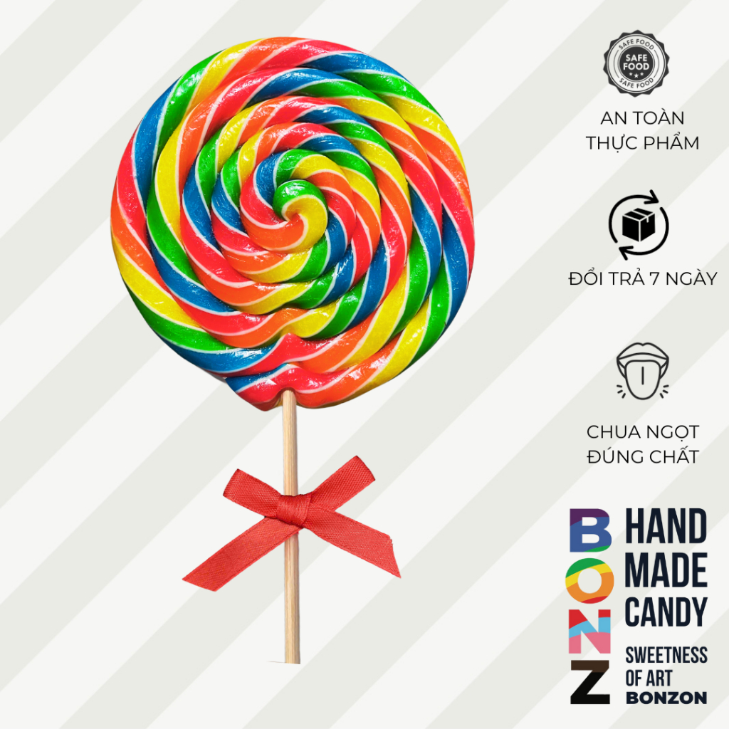 [Bộ sưu tập KHỔNG LỒ 12CM ] Kẹo mút lollipop vị trái cây chua ngọt ...