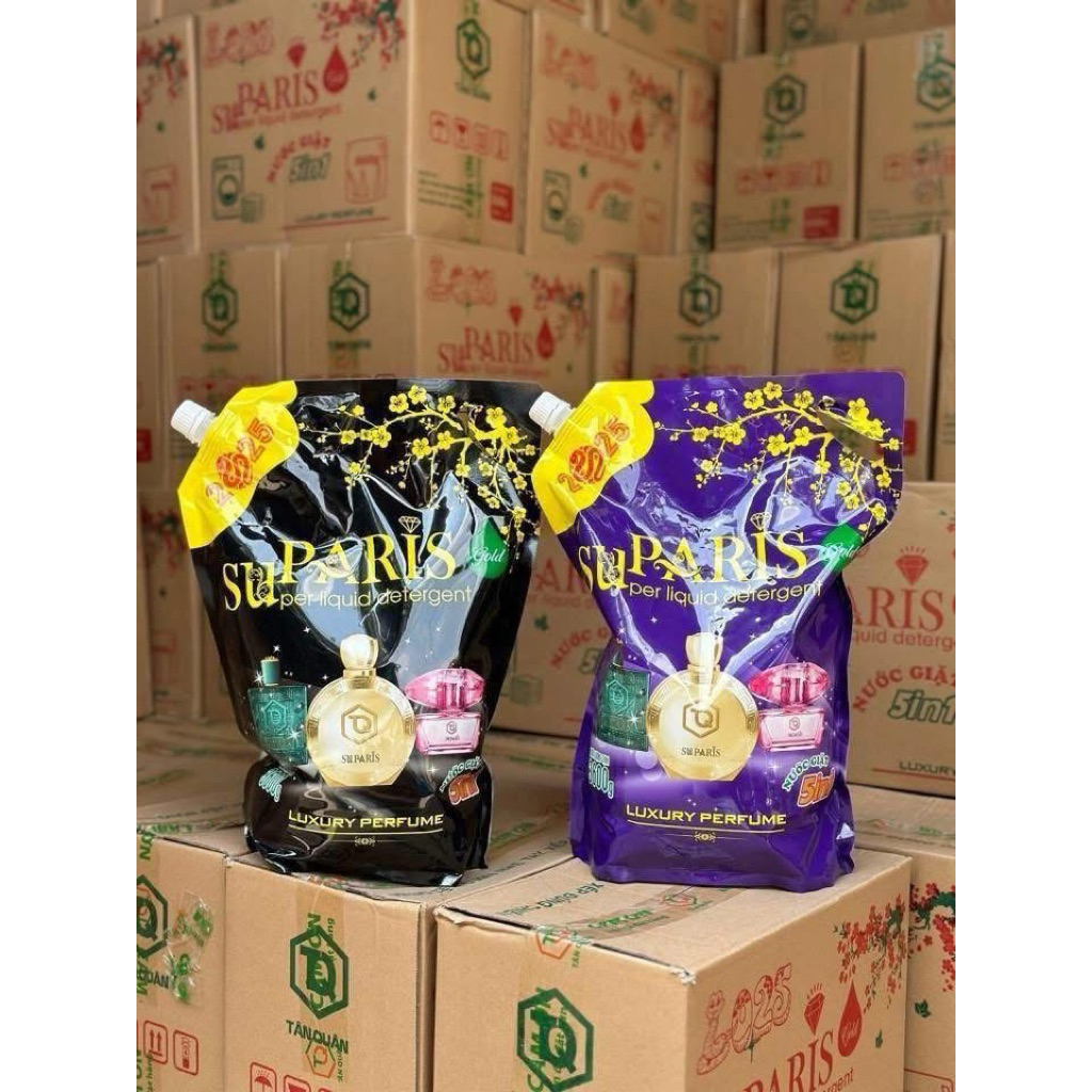 Combo 2 túi nước giặt xả SUPARIS 7.2kg thơm mùi nước hoa | Shopee Việt Nam