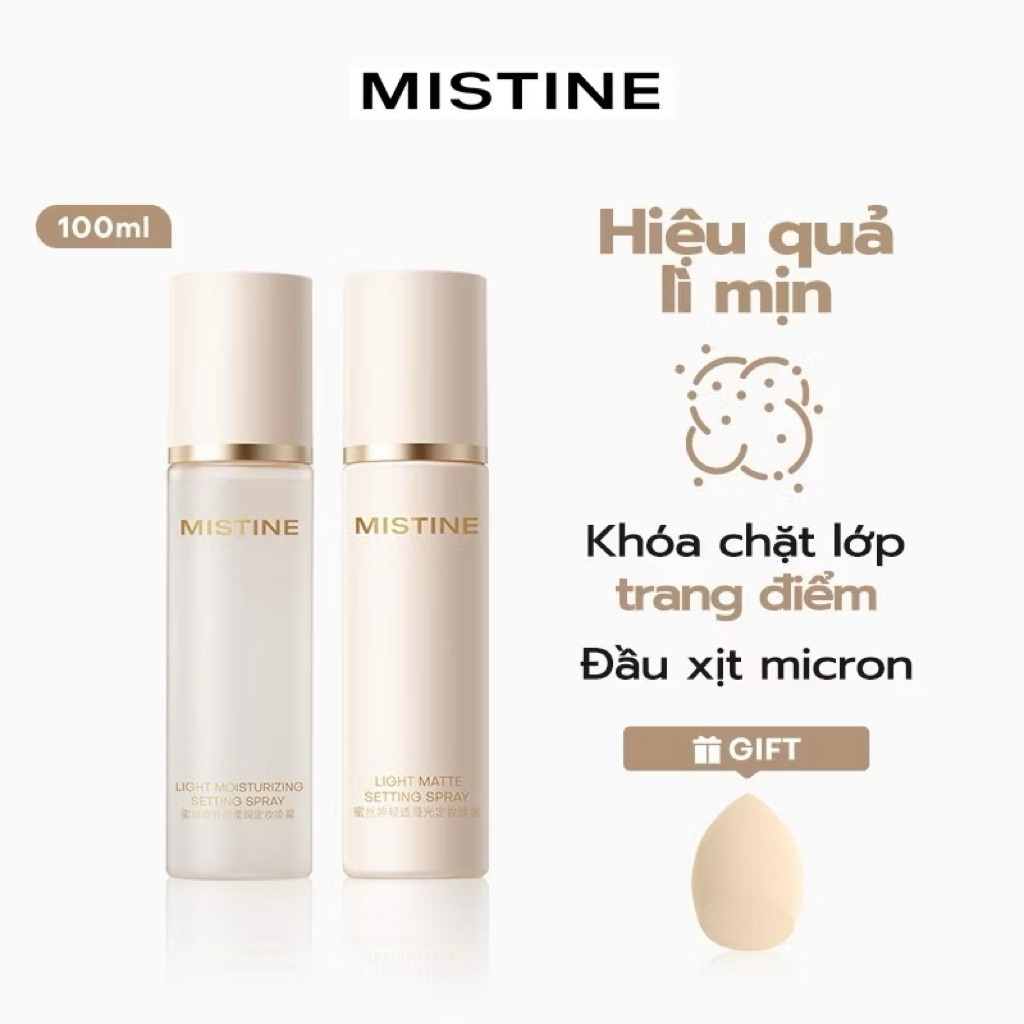 [HOẢ TỐC-TẶNG MÚT] Xịt khoá makeup MISTINE xịt khoá nền Hiệu quả lì mịn 30ml 50ml MIST02 ...