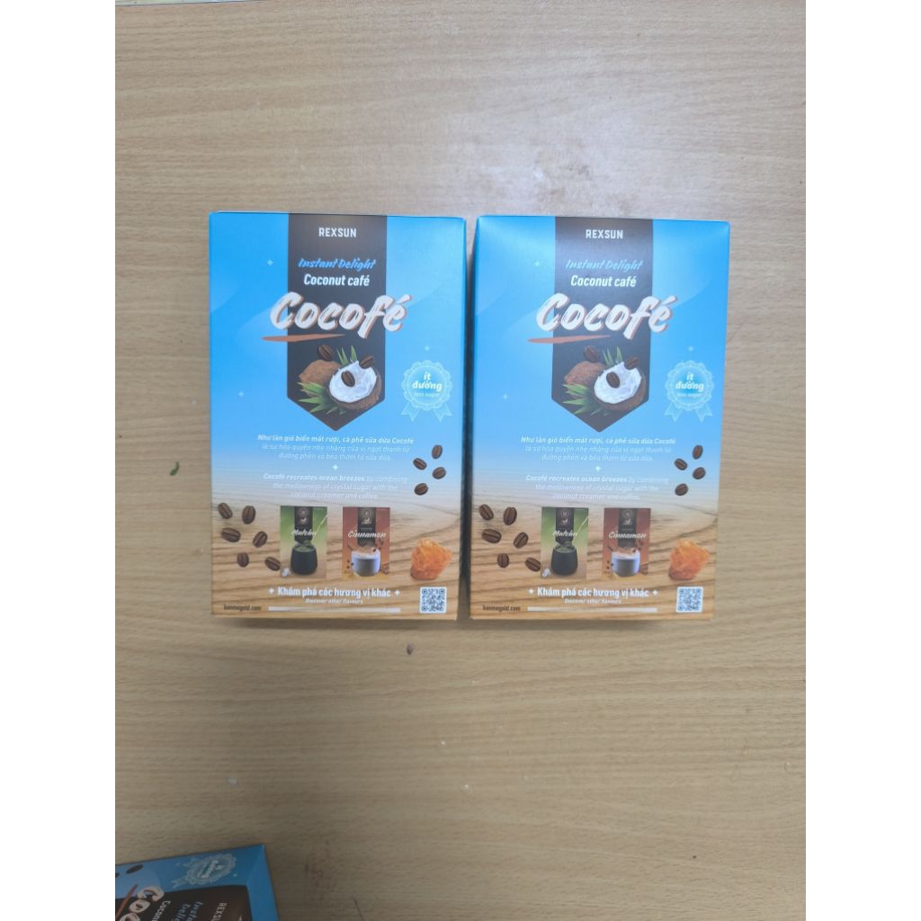 Cà Phê hòa tan hương vịSữa Dừa- Coco coffee Hộp 160g (10 goi x 16g) - BanMeGold-REXSUN | Shopee ...