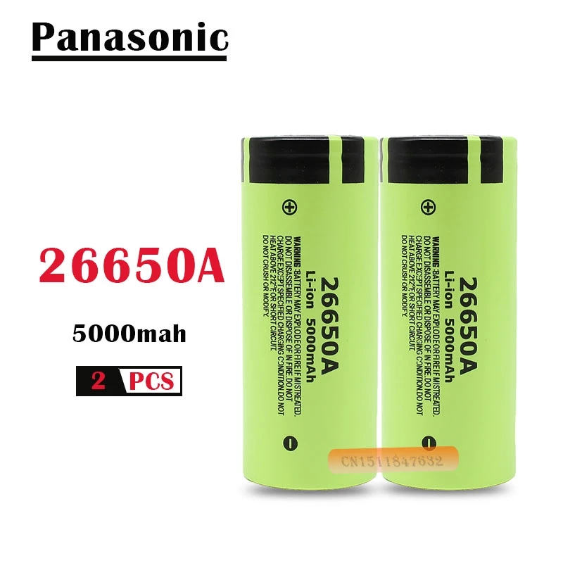 Panasonic Pin sạc 26650 Cell Pin dung lượng 5000 mAh - Mới 100% ...