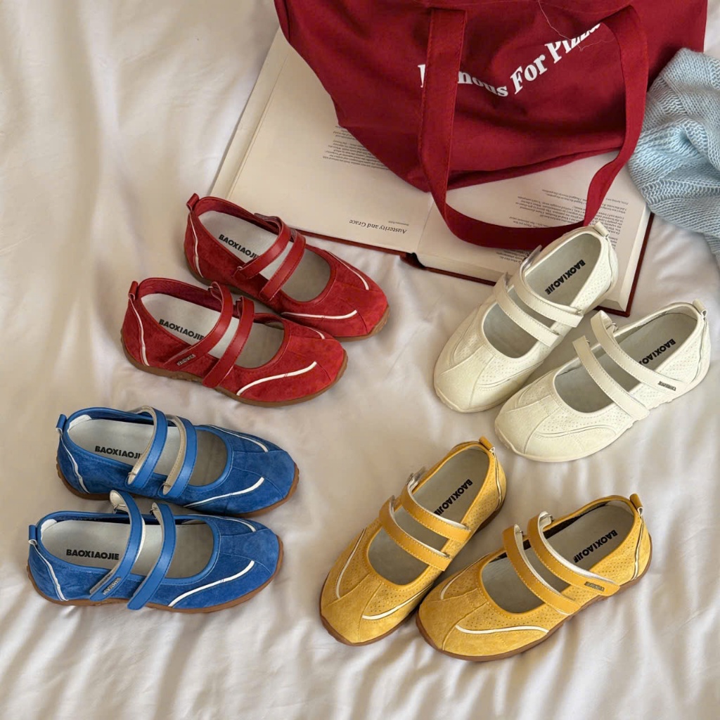 [ HÀNG SẴN] Giày mary jan nữ màu đỏ phong cách hàn quốc độn đế 2-3 phân ...