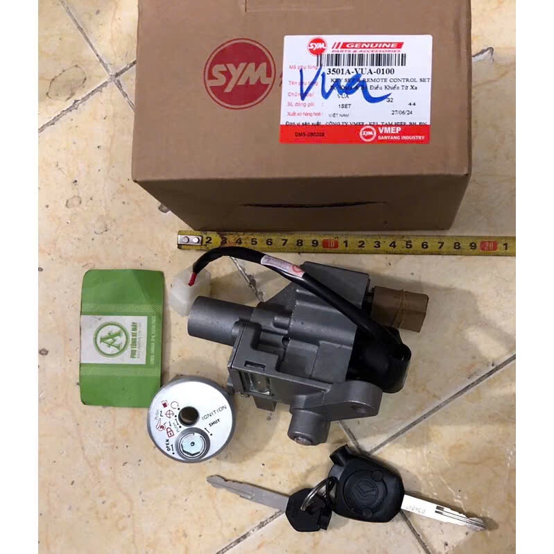 Bộ Khoá máy xe Elizabeth fi ( mã Vua ) chính hãng Sym | Shopee Việt Nam