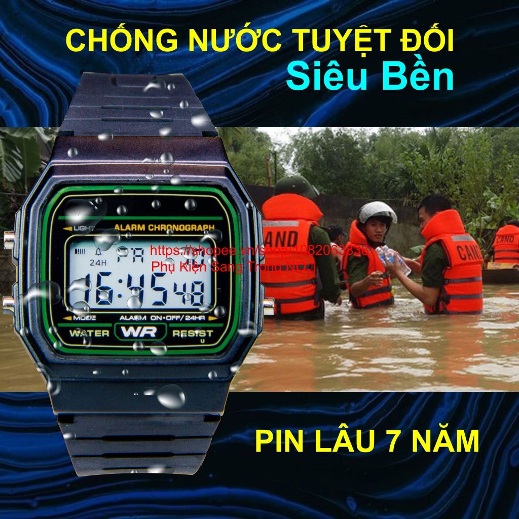 Đồng Hồ Điện Tử Huyền Thoại, Chống Nước Tuyệt Đối, Pin Lâu 7 Năm, Đầy ...