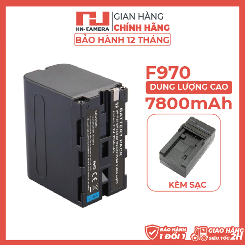 Combo Pin Sạc Np-F970 7800Mah cho đèn quay phim Led | Shopee Việt Nam