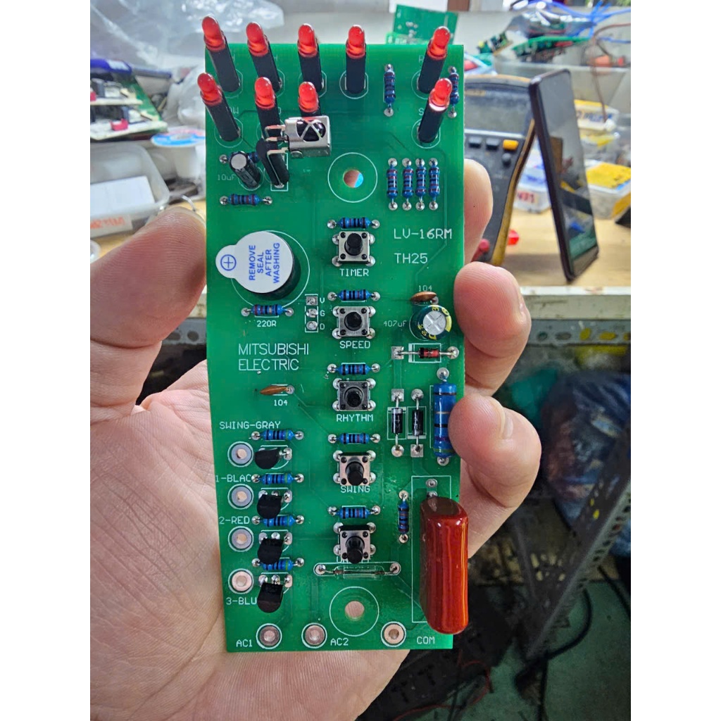 Mạch quạt Mitsubishi LV16-RJ-RK-RM-RP-RS-RT mạch 2 lớp thay thế dc rất ...