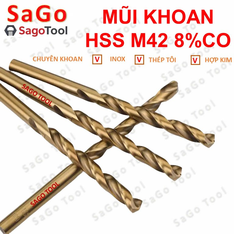 Mũi Khoan HSS M42 Cobalt Siêu Cứng | Khoan Inox 304/316 dày, Thép Cứng ...